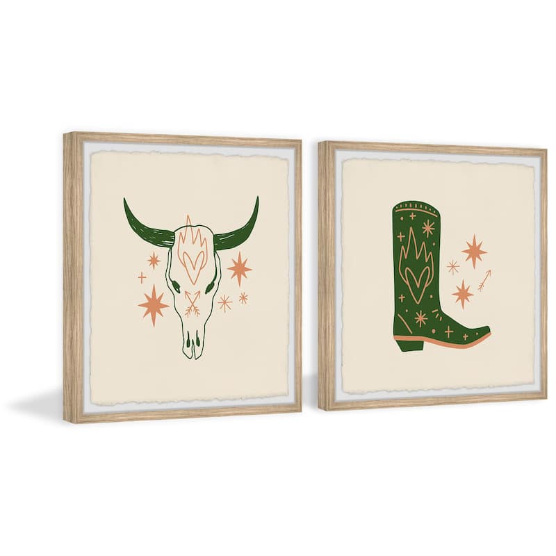 The Last Cowboy Diptych - Overstock - 35538776