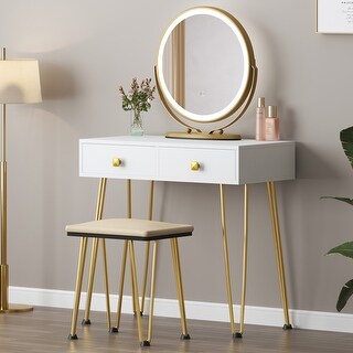 Vanity Table Set with Lighted Mirror - Bed Bath & Beyond - 39595146