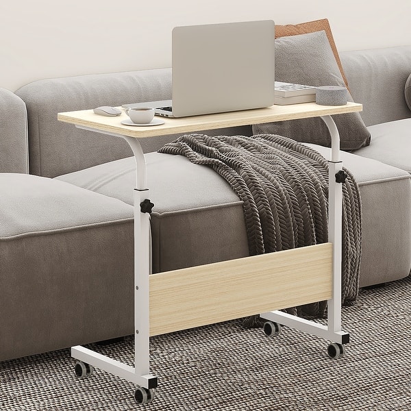 Movable Laptop Computer Desk Height Adjustable Home Office Table - Bed ...