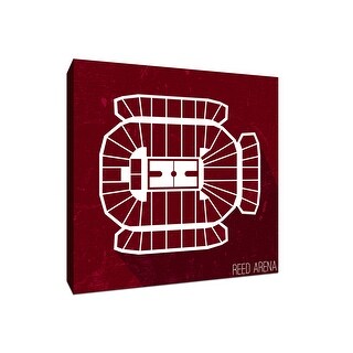 Reed Arena - NCAA Basketball Seating Charts - 9x9 Gallery Wrapped ...