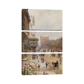 iCanvas "Piccadilly, 1894" by Rose Maynard Barton 3-Piece Canvas Wall ...