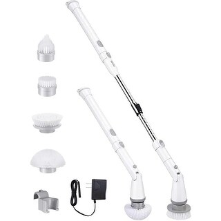 Homitt Electric Spin Scrubber Cordless Bathroom Shower Scrubber, Tub ...