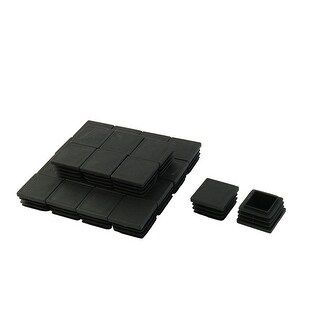 24 Pcs 30mm x 30mm Plastic Blanking End Caps Square Tubing Pipe Insert ...