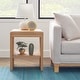 Brookside Reyna Modern Wood End Table with Rounded Corners - Bed Bath ...