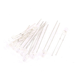 10pcs 3mm Dia Top LED Light Emitting Diode Lamps Green Yellow Color ...