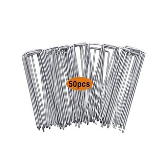 Galvanized Landscape Staples, U-Type Turf Staples for Artificial Grass ...