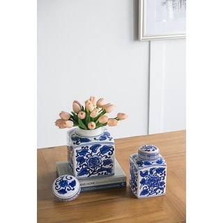 A&B Home - Hand Painted Square Canister - Bed Bath & Beyond - 9659805