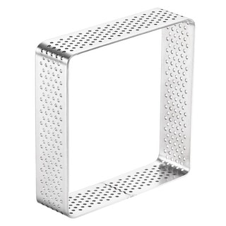 Stainless Steel Square Cake Rings, 2.95 inch Perforated Cake Mousse ...