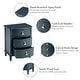 COZAYH Elegant 3-Drawer Nightstand with Gold Leaf Handles, Vintage ...