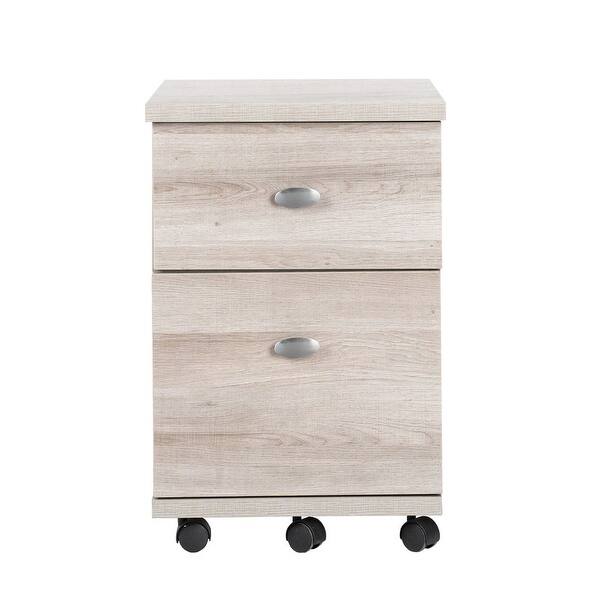 wood Mobile File Cabinet with 2 drawers and casters - Bed Bath & Beyond ...