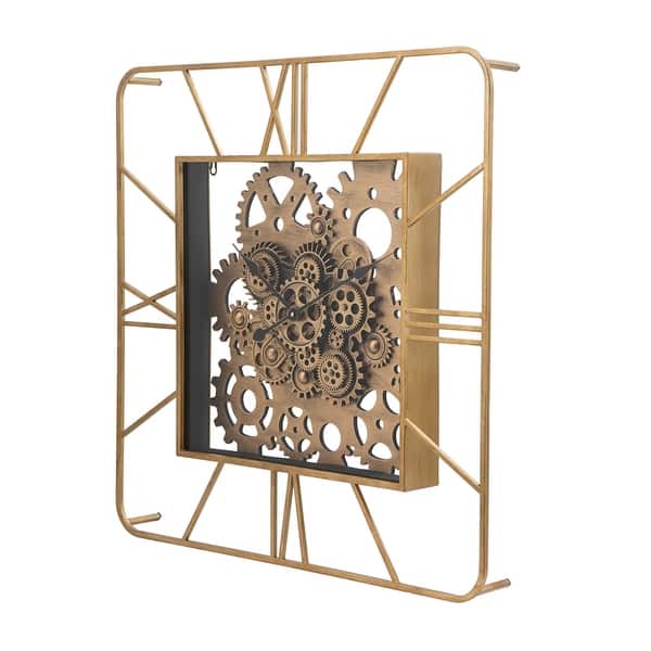 roman numerals clock square