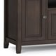 WYNDENHALL Halifax 72 inch Wide Solid Wood Transitional TV Stand - 72"w ...