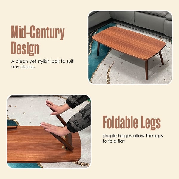 fold flat coffee table