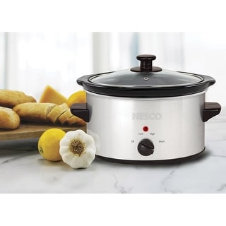 Nesco SC-150-47 Qt. Oval Analog Silver slow cooker, 1.5 Quart - Bed ...