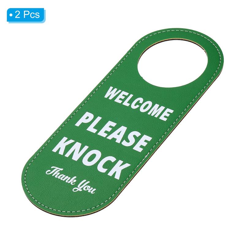 2Pcs Do Not Disturb on Front/Welcome Knock on Back Door Hanger Sign ...