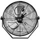 24 Inch Industrial Wall Mount Fan, 3 Speed Commercial Ventilation Metal ...