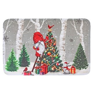 Memory Foam Digital Print Mat (Gnome Decorating Tree) - 16x24 - Bed ...