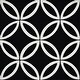 Handmade Amlo Black, White Outline Tile, Pack of 12 (Morocco) - Bed ...