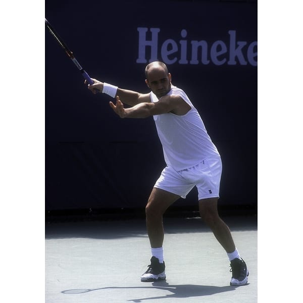 Andre Agassi playing tennis Photo Print - Bed Bath & Beyond - 25385303