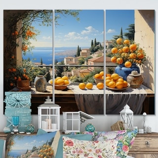 Designart "French Mediterranean Bliss In Provence II" French Canvas ...