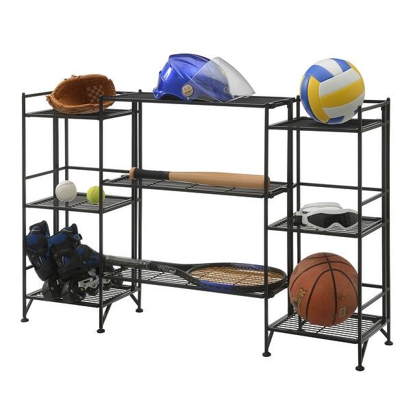 Convenience Concepts Xtra Storage 3 Tier Folding Metal Shelves with Set ...