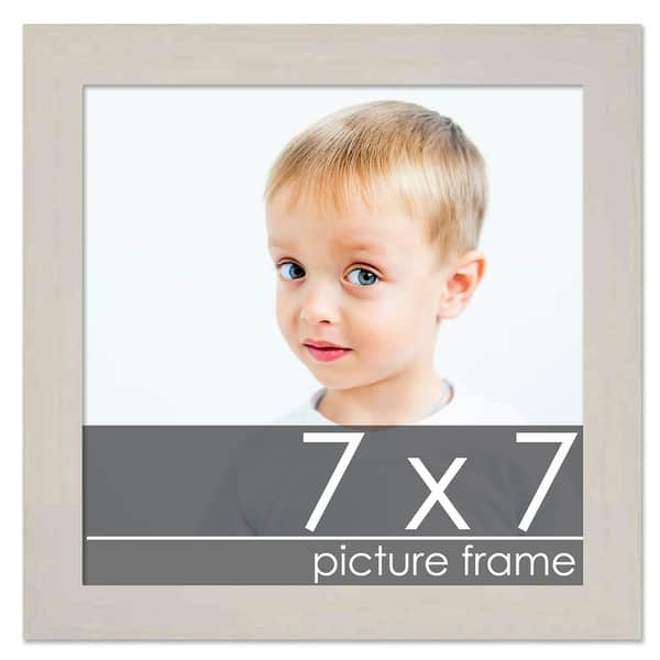 7x7 Traditional White Washed Wood Picture Square Frame - Bed Bath & Beyond - 38577754