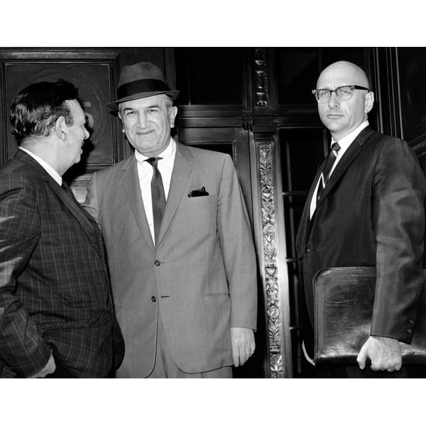 Joseph Bonanno Talks To Upi Reporter Robert Evans On Steps Of Federal ...