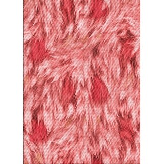 Ahgly Company Machine Washable Transitional Ruby Red Area Rugs - Bed ...
