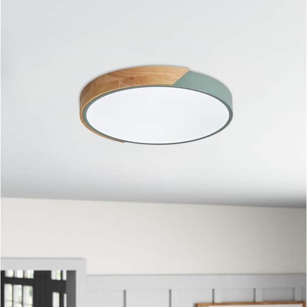 Modern Simple Circle LED Flush Mount Ceiling Light Fixture - Bed Bath ...