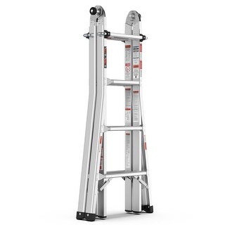 Multifunctional Folding Ladder Type A Straight Ladder 17ft for home ...