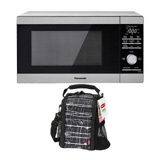 Panasonic Genius Sensor Countertop Microwave Oven (Stainless) & Bag ...