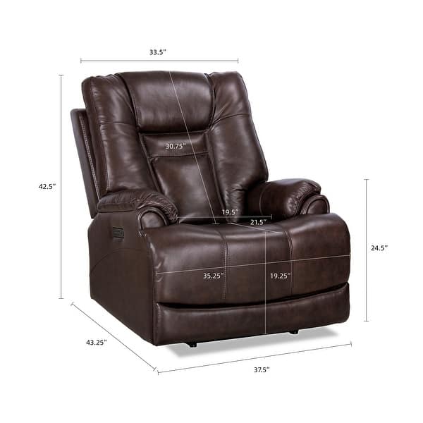Genuine Top Grain Adjustable Headrest Extendable Footrest Zero Gravity ...