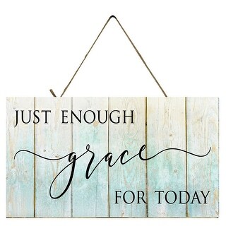 Just Enough Grace for Today Printed Handmade Wood Sign 10" x 5" - Bed ...