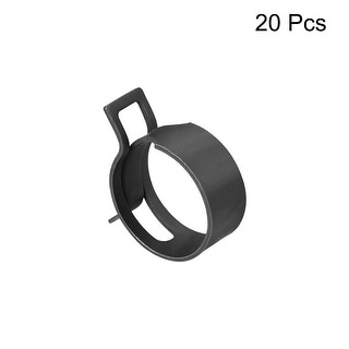 Steel Band Clamp 25mm Hose Tube Spring Clips Clamp Black Manganese ...