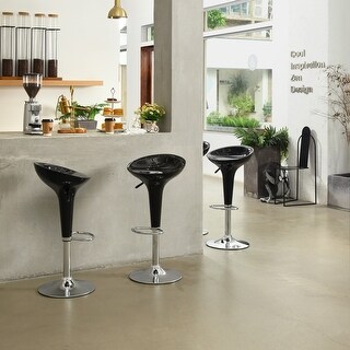 Cocktail Glasses Design Bar Stools Adjustable Swivel Bar Chair (Set of ...