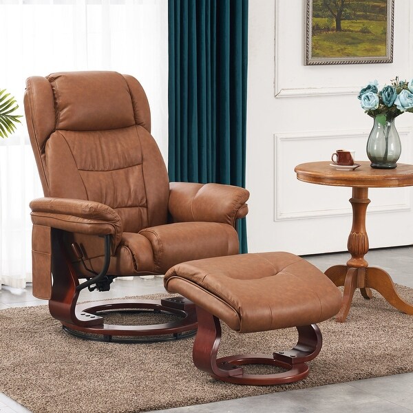 MCombo Swivel Recliners with Ottoman Vibration Massage TV Chairs with Side Pocket On Sale Bed Bath Beyond 36665848