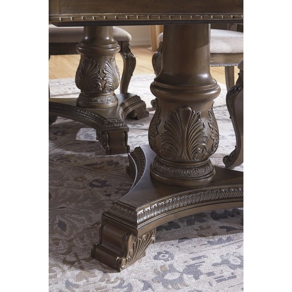 Signature Design By Ashley Charmond Extendable Dining Table - Brown ...