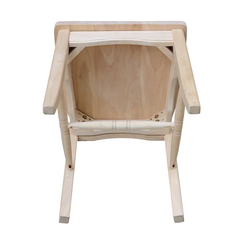 International Concepts Solid Wood Magnolia Dining Chairs, Set of 2 ...