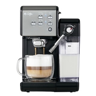 Mr. Coffee One-Touch CoffeeHouse Espresso and Cappuccino Machine, Dark ...