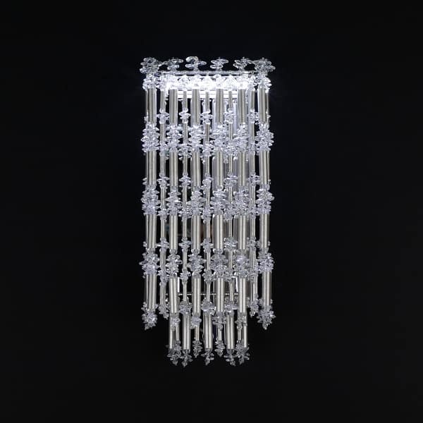 Tahitian 19in 1-Light LED Wall Sconce 3000-3500-4000K CCT with Clear Optic Crystal - Bed Bath ...