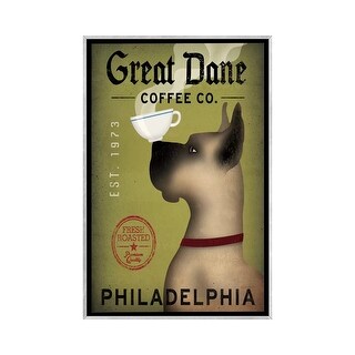 iCanvas "Great Dane Coffee Co." by Ryan Fowler Framed - Bed Bath ...