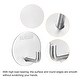 Self Adhesive Hooks, 4 Pack 304 Stainless Steel Sticky Hook, Silver ...