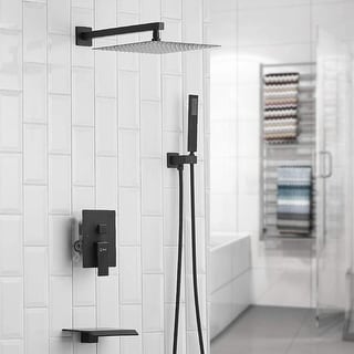 10-In Modern Showerhead Shower System with Tub Spout - Bed Bath ...