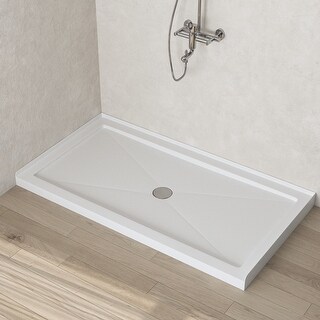 DreamLine SlimLine 32 in. D x 54 in. W x 2 3/4 in. H Single Threshold ...