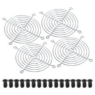 102mm Fan Finger Grill, 4 Pack Metal Grill Protector Guard with Screw ...