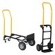 Hand Truck Dual Purpose 2 Wheel Dolly Cart and 4 Wheel Push Cart with ...
