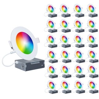 Infibrite 4 Inch Wifi Smart Ultra-Slim LED Ceiling Mount Recessed Light ...