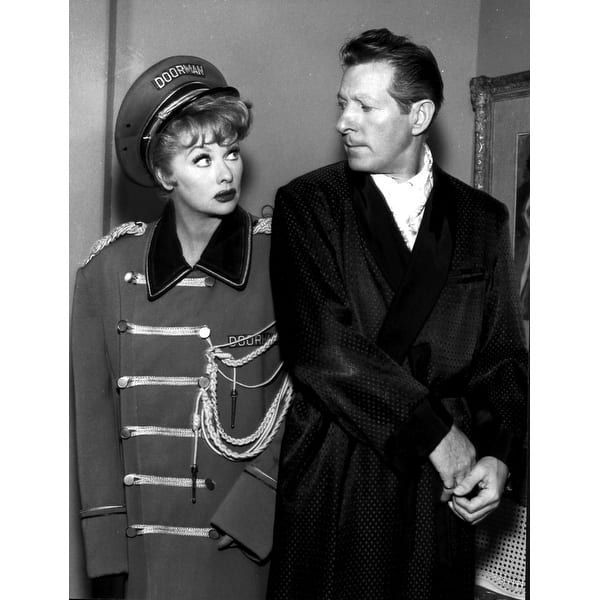 Lucille Ball and Danny Kaye in costume on a film set Photo Print - Bed ...
