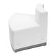 LeatherSoft Convex Chair w/Stainless Steel Base - Reception Furniture ...