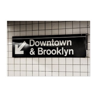 New York City Manhattan Downtown Brooklyn Signs Art Print/Poster - Bed ...
